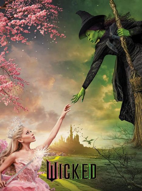 Wicked Elphaba and Glinda Peel & Stick Wall Mural | Hot Topic