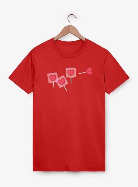 Marvel Deadpool Lollipop Faces T-Shirt - RED | BoxLunch