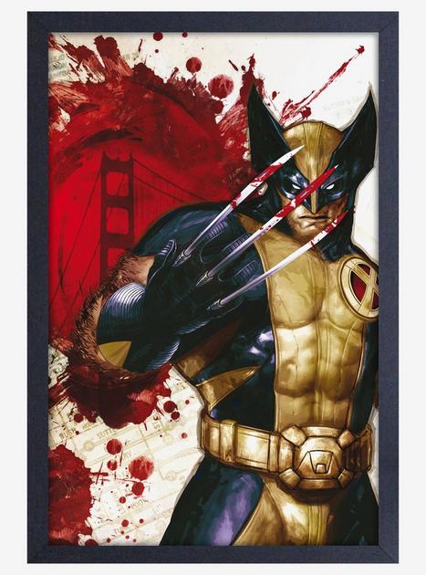 Marvel Wolverine Bloody Mess Framed Wall Art | Hot Topic