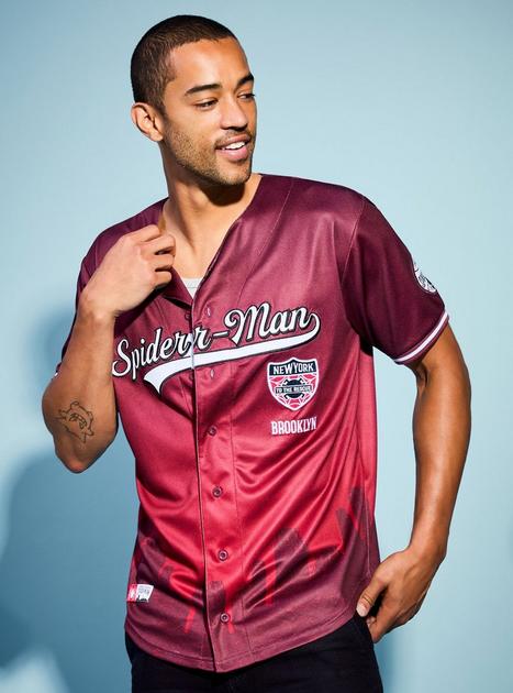 Marvel Spider-Man Peter Parker Baseball Jersey - BoxLunch Exclusive ...