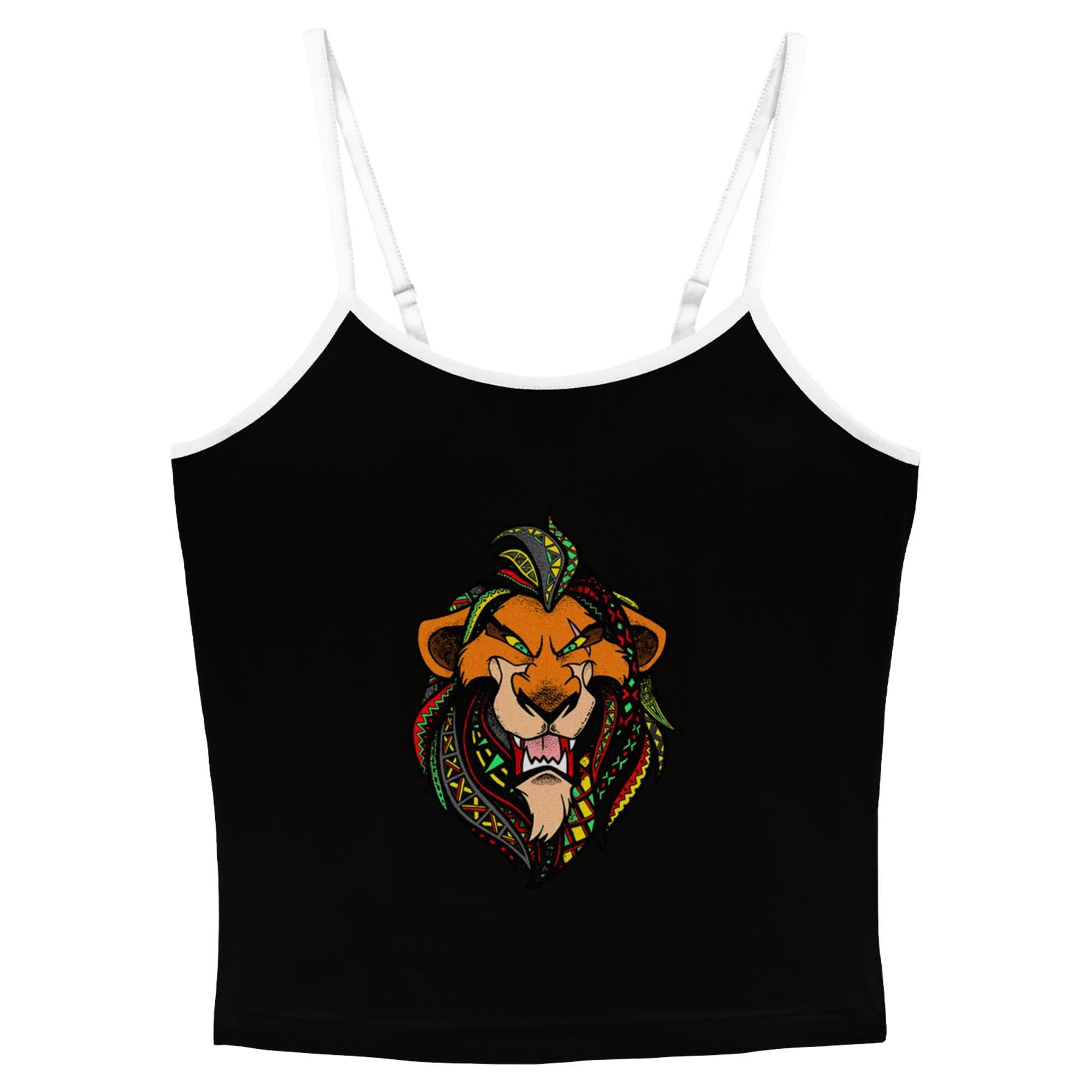 Disney The Lion King Scar Pattern Face Womens Cami - BLACK | BoxLunch