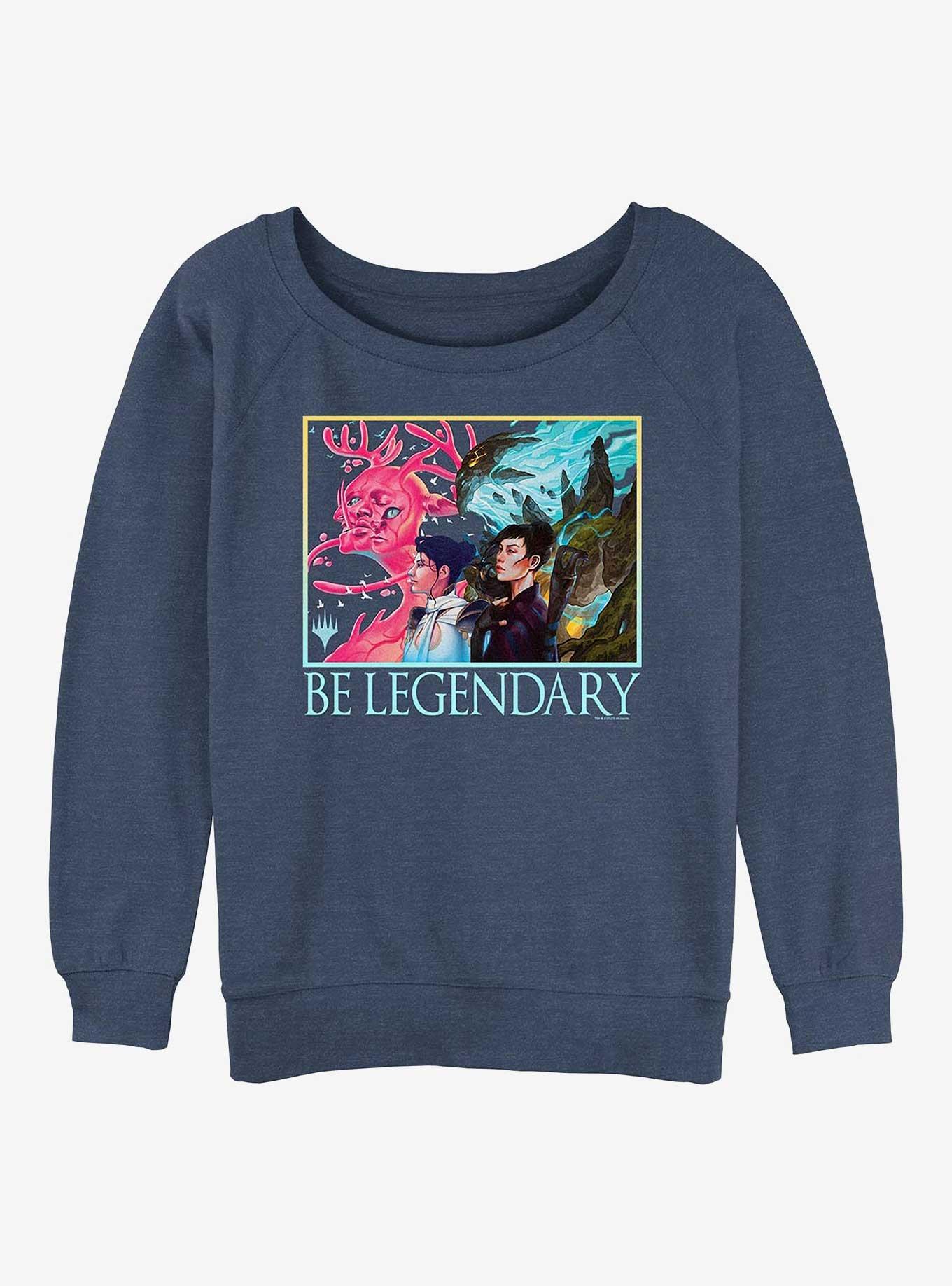 Magic: The Gathering Be Legendary Womens Slouchy Sweatshirt - BLUE ...