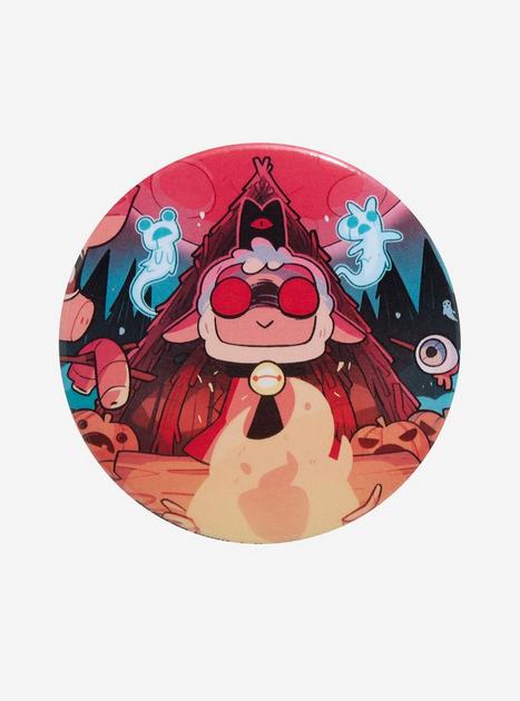 Cult Of The Lamb Camp Fire 3 Inch Button | Hot Topic