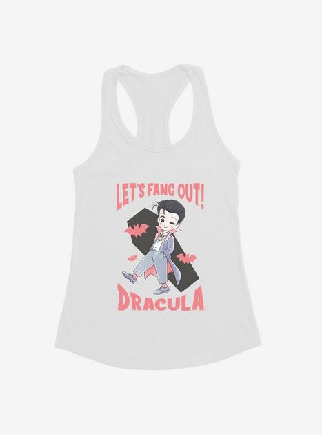 Universal Monsters Dracula Let's Fang Out Anime Girls Tank - WHITE ...