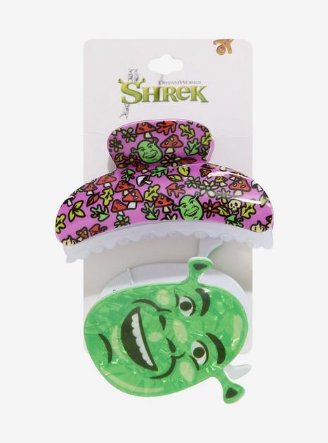Shrek Face & Mushrooms Claw Hair Clip Set | Hot Topic