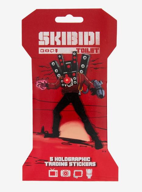 Skibidi Toilet Holographic Trading Stickers Mystery Pack | BoxLunch