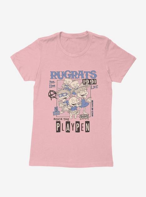 Rugrats Rock Poster Rugrats Live Womens T-Shirt - PINK | BoxLunch