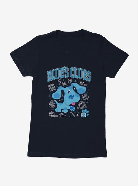 Blue's Clues Collegiate Font Icons Womens T-Shirt - BLUE | BoxLunch