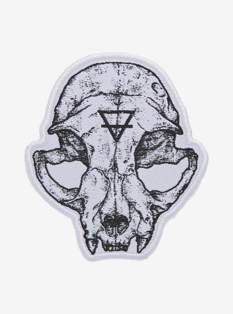 Cat Skull Patch By Deniart | Hot Topic