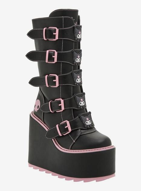 YRU Kuromi Dune Platform Boots | Hot Topic
