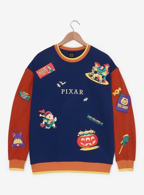 Disney Pixar Halloween Color Block Crewneck — BoxLunch Exclusive | BoxLunch