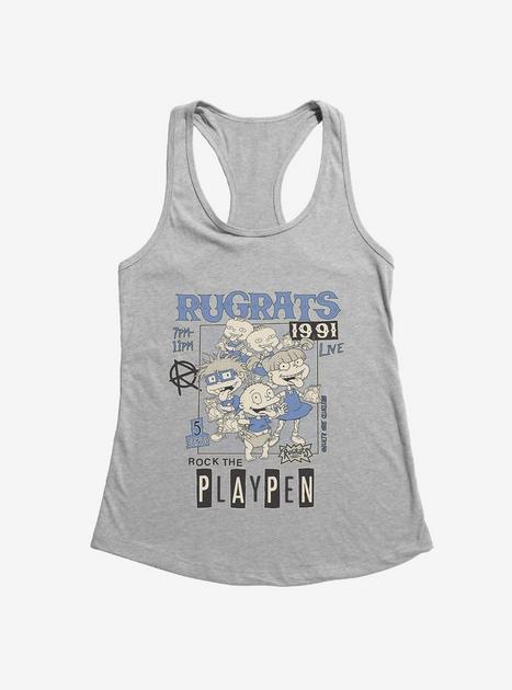 Rugrats Rock The Playpen Live Girls Tank - GREY | Hot Topic
