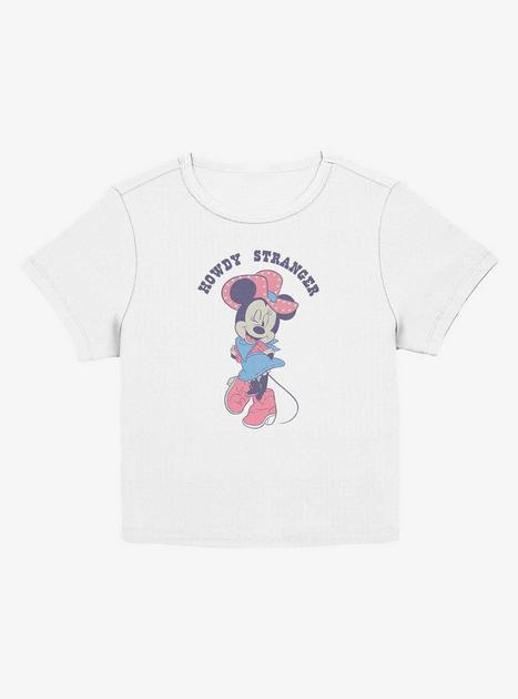 Disney Minnie Mouse Howdy Stranger Girls Baby T-Shirt - BEIGETAN | Hot ...