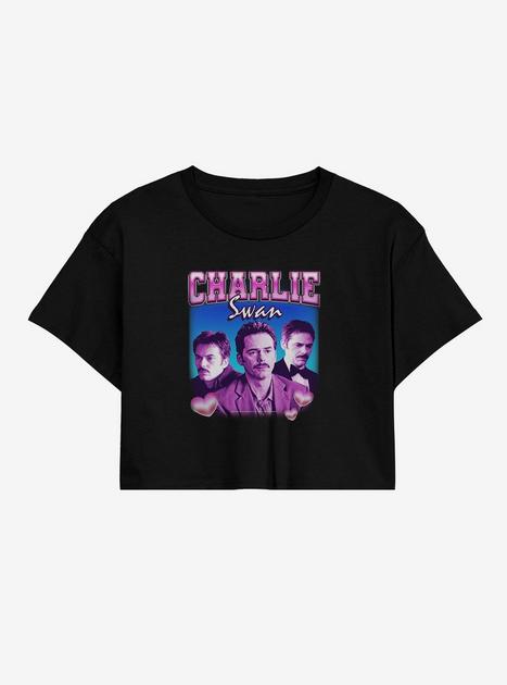 Twilight Charlie Swan Girls Crop T-Shirt | Hot Topic