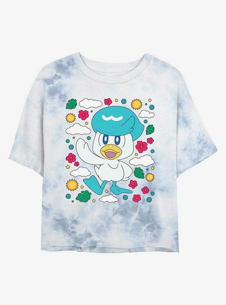 Pokemon Quaxly Iconic Girls Tie-Dye Crop T-Shirt - MULTI | Hot Topic