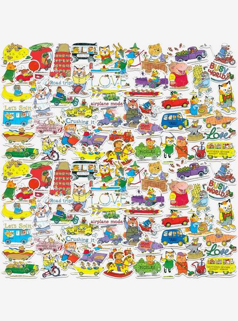 Richard Scarry Characters Miscellaneous 100ct Sticker Pack | BoxLunch