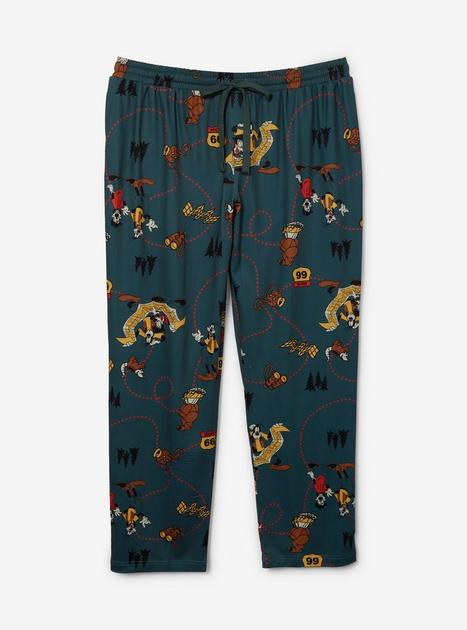 Disney A Goofy Movie Max & Goofy Road Trip Allover Print Women's Plus ...