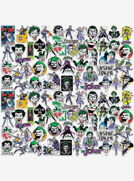 DC Comics Joker Vintage Miscellaneous 100ct Sticker Pack | Hot Topic