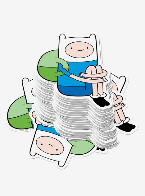 Adventure Time Finn Sitting Miscellaneous 100ct Sticker Pack | Hot Topic