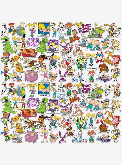 Nickelodeon 90's Miscellaneous 100ct Sticker Pack | Hot Topic