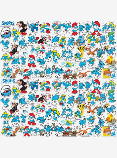 The Smurfs Smurf Miscellaneous 100ct Sticker Pack | Hot Topic