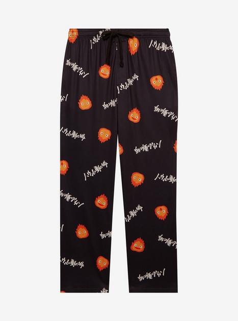 Studio Ghibli® Howl's Moving Castle Calcifer Japanese Lettering Allover ...