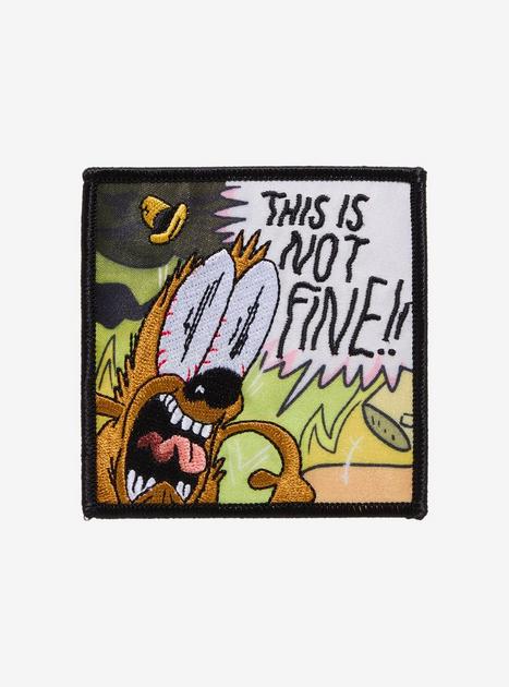 This Is Not Fine Dog Patch By KC Green | Hot Topic