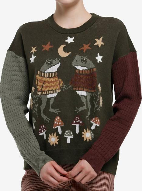 Thorn & Fable Frog Friends Girls Sweater | Hot Topic