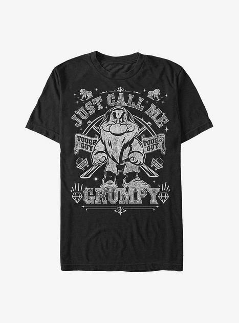 Disney Princesses Tough Guy Grumpy T-Shirt - BLACK | Hot Topic