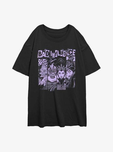 Disney Villains Bad Influence Girls Oversized T-Shirt - BLACK | Hot Topic