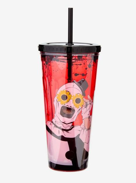 Terrifier Art The Clown Bloody Acrylic Travel Cup | Hot Topic