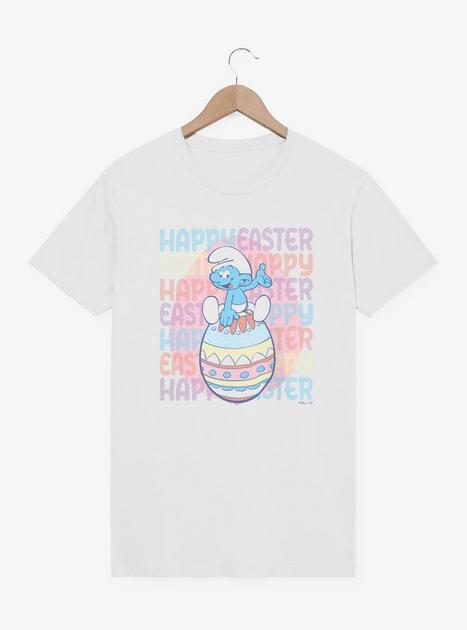 The Smurfs Happy Easter T-Shirt - WHITE | BoxLunch