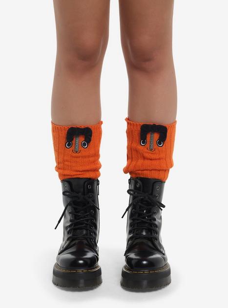 Chainsaw Man Pochita Slouchy Knit Knee-High Socks | Hot Topic