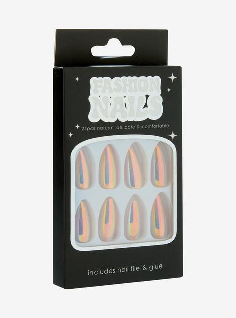Pink Chrome Press-On Nail Set | Hot Topic