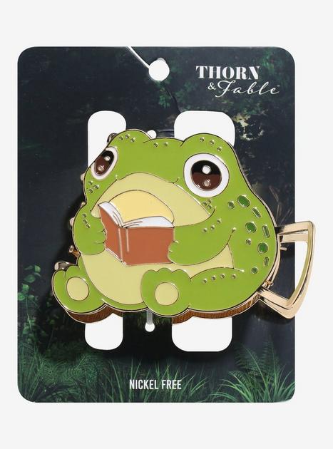 Thorn & Fable Frog Reading Claw Hair Clip | Hot Topic