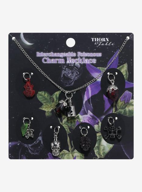 Thorn & Fable Poisonous Items Interchangeable Charm Necklace Set | Hot ...
