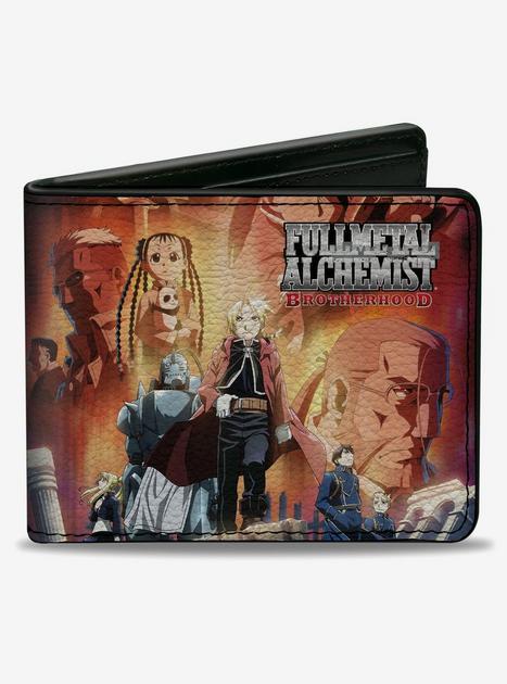 Fullmetal Alchemist: Brotherhood Characters Pose Collage Bifold Wallet ...
