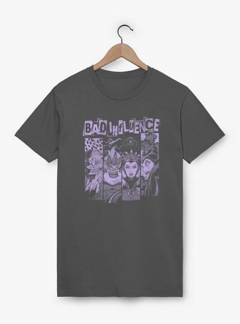 Disney Villains Bad Influence Villains Garment Dye T-Shirt - BLACK | BoxLunch
