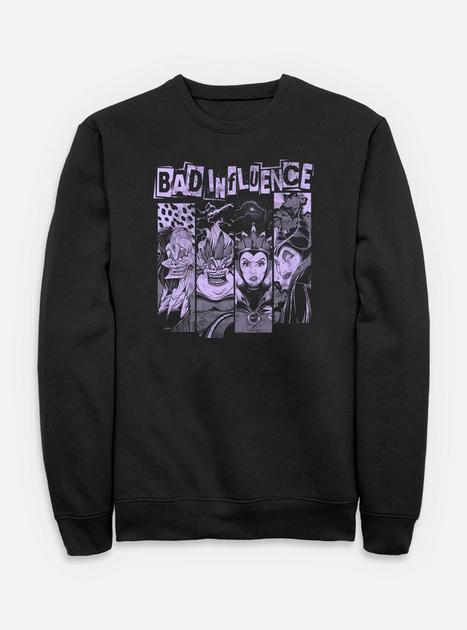 Disney Villains Bad Influence Villains Sweatshirt - BLACK | BoxLunch