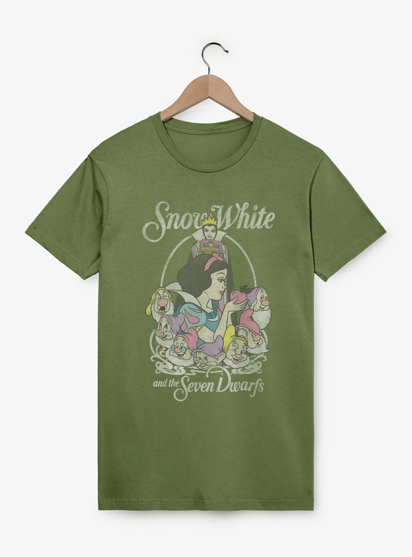Disney Snow White and the Seven Dwarfs Retro Classic Garment Dye T-Shirt - GREEN | BoxLunch
