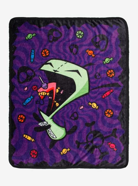 Invader Zim GIR Candy Throw Blanket | Hot Topic