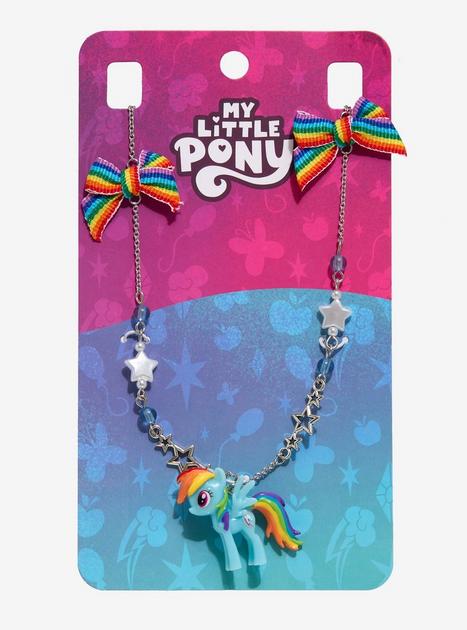 My Little Pony Rainbow Dash Bow Necklace | Hot Topic