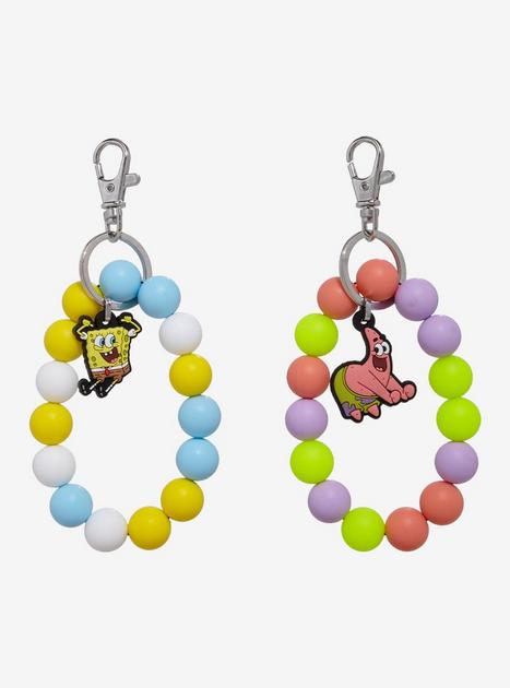 SpongeBob SquarePants Patrick & SpongeBob Beaded Wristlet Keychain Set ...