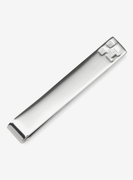 Minecraft Creeper Hidden Message Silver Tie Bar | Hot Topic