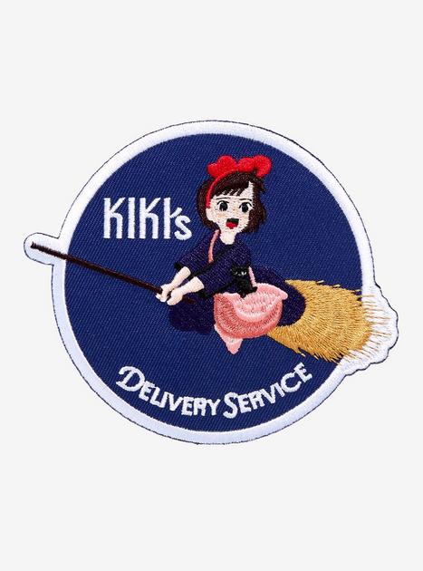 Studio Ghibli® Kiki's Delivery Service Kiki on Broomstick Embroidered ...