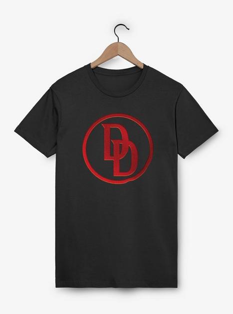 Marvel Daredevil: Born Again Gradient Monogram Logo T-Shirt - BLACK ...