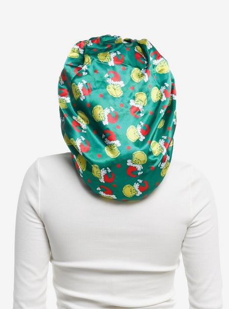 Dr. Seuss How The Grinch Stole Christmas Allover Print Satin Bonnet ...
