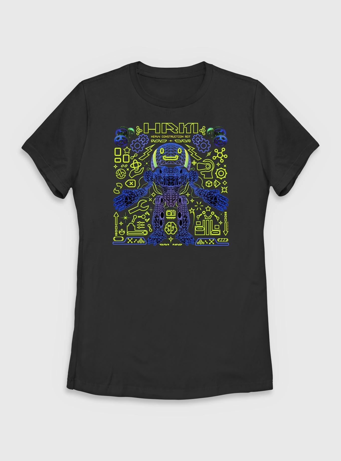 The Electric State Herman Heavy Construction Bot Womens T-Shirt - BLACK ...