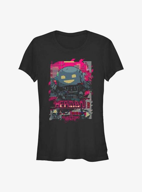 Electric State Herman Graphic Girls T-Shirt - BLACK | Hot Topic