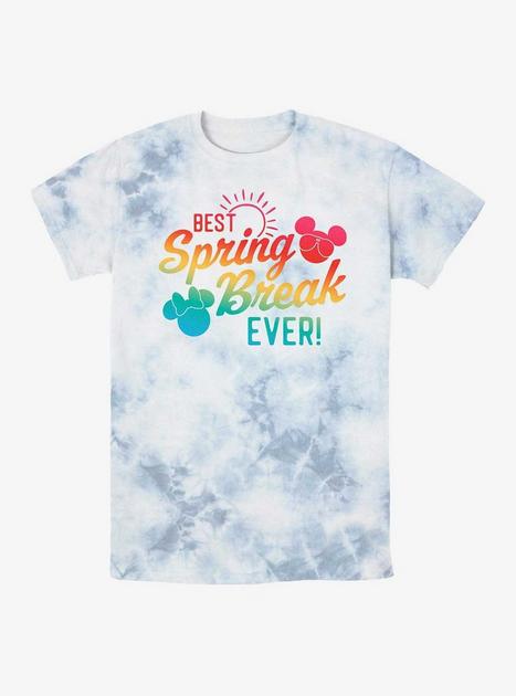 Disney Mickey Mouse & Minnie Mouse Best Spring Break Ever Tie-Dye T ...
